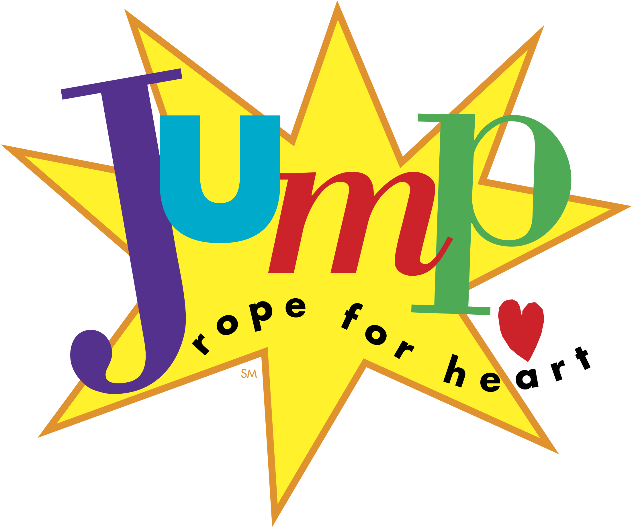 Jump Rope For Heart Logo Png Transparent Clipart - Full Size Clipart ...