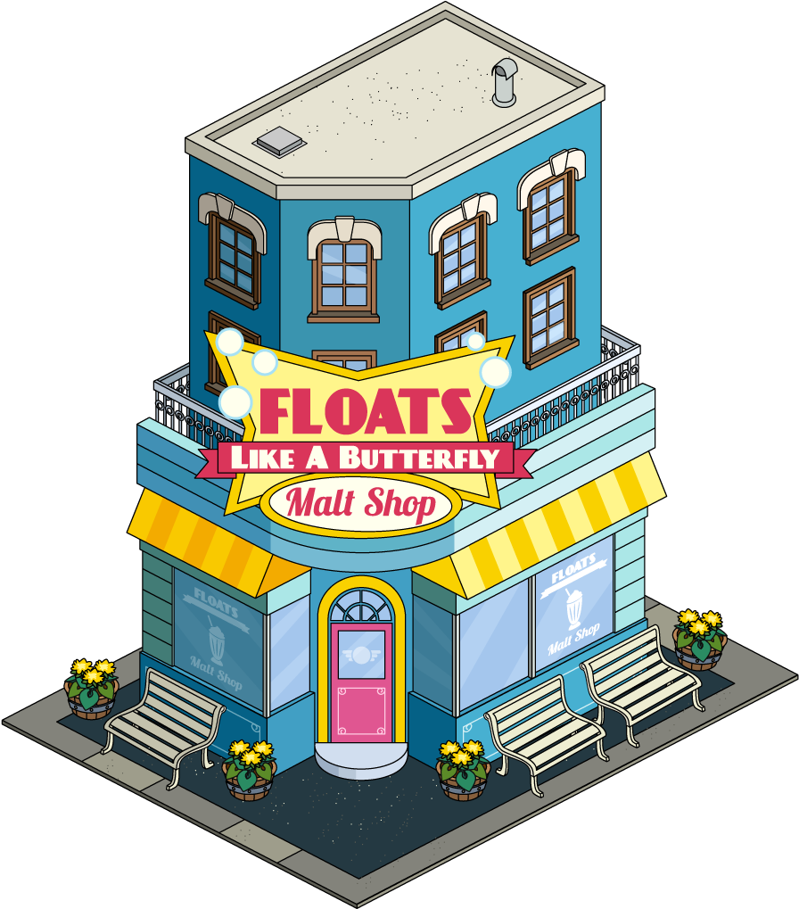 Float Like A Butterfly Malt Shop Clipart - Full Size Clipart (#2267956 ...