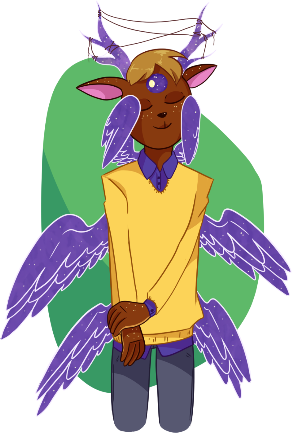 Download Flapz, An Archangel Deer Anthro Clipart (#2274753) - PinClipart