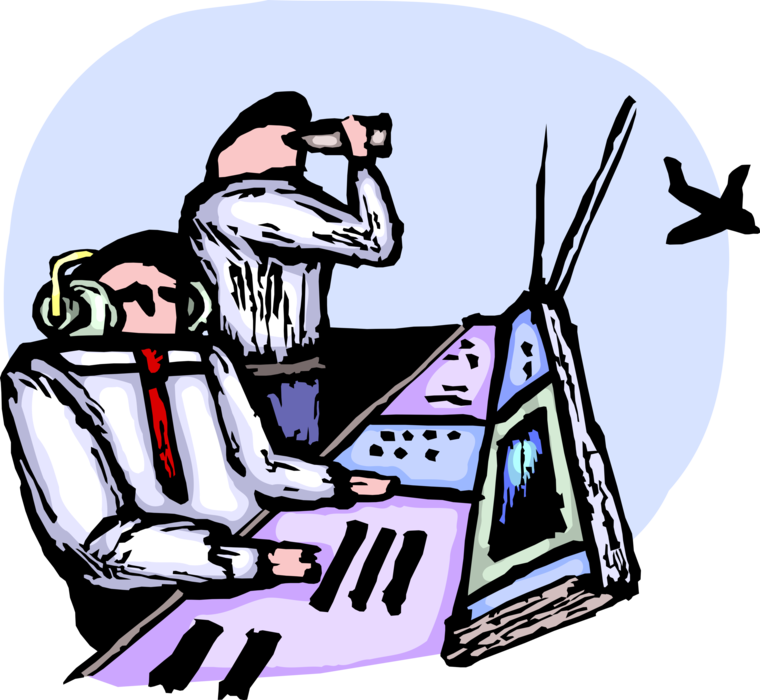 Download Vector Illustration Of Airport Terminal Air Traffic Clipart ...