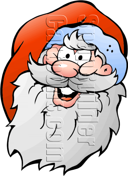 Santa Head Clip Art - Png Download - Full Size Clipart (#2291315 ...