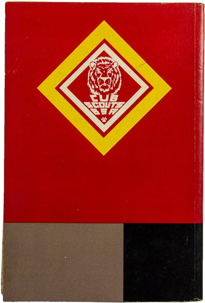 Vintage Bsoa Lion Webelos Cub Scout Book Supply Png Clipart - Full Size ...