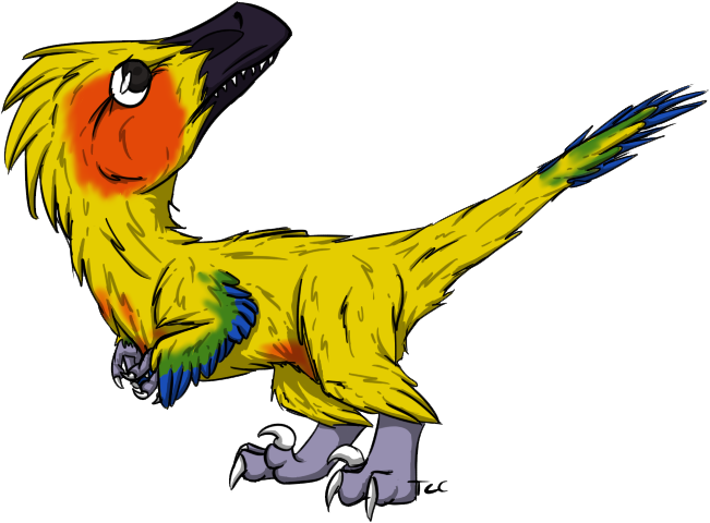 Baby Raptor Adoptable Test By Spacedham On Deviantart Clipart - Full ...