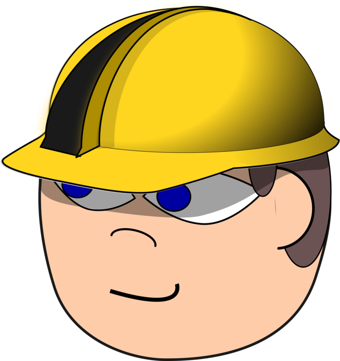 Hard Hats Helmet Construction Site Safety Laborer - Worker With Hard ...