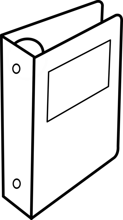 Paper Clip Ring Binder Binder Clip Notebook - Drawing Of A Binder - Png ...