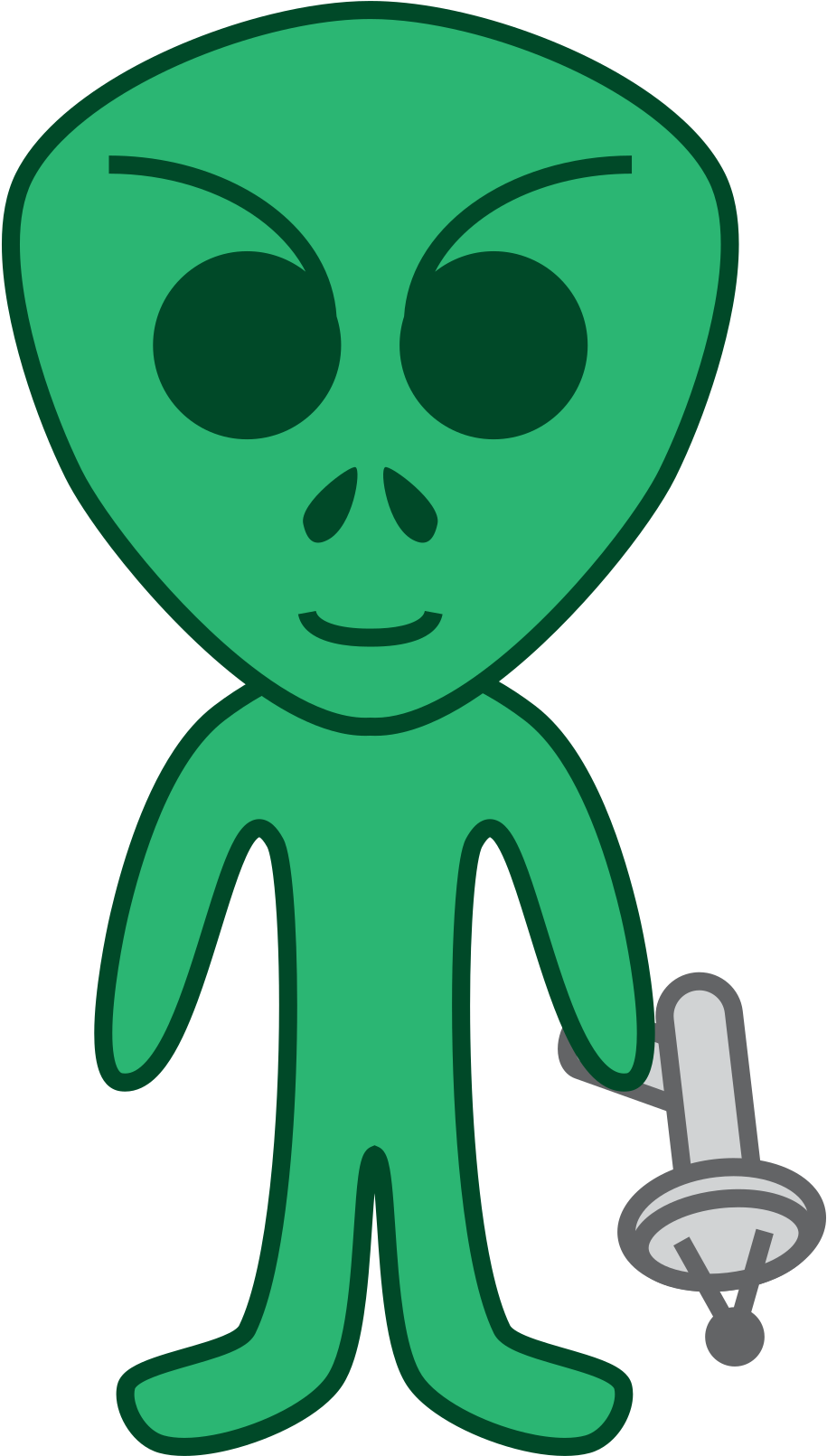 Cartoon Alien Clipart - Full Size Clipart (#238458) - PinClipart