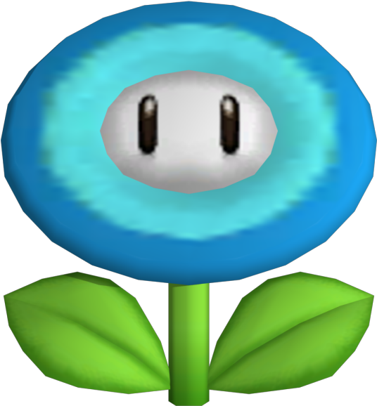 Mario Bros Ice Flower Power Ups New Super Mario Bros Clipart - Full ...