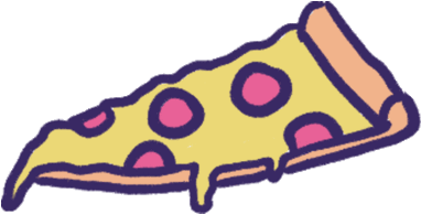 Pizza Time Sticker Clipart - Full Size Clipart (#2306635) - PinClipart