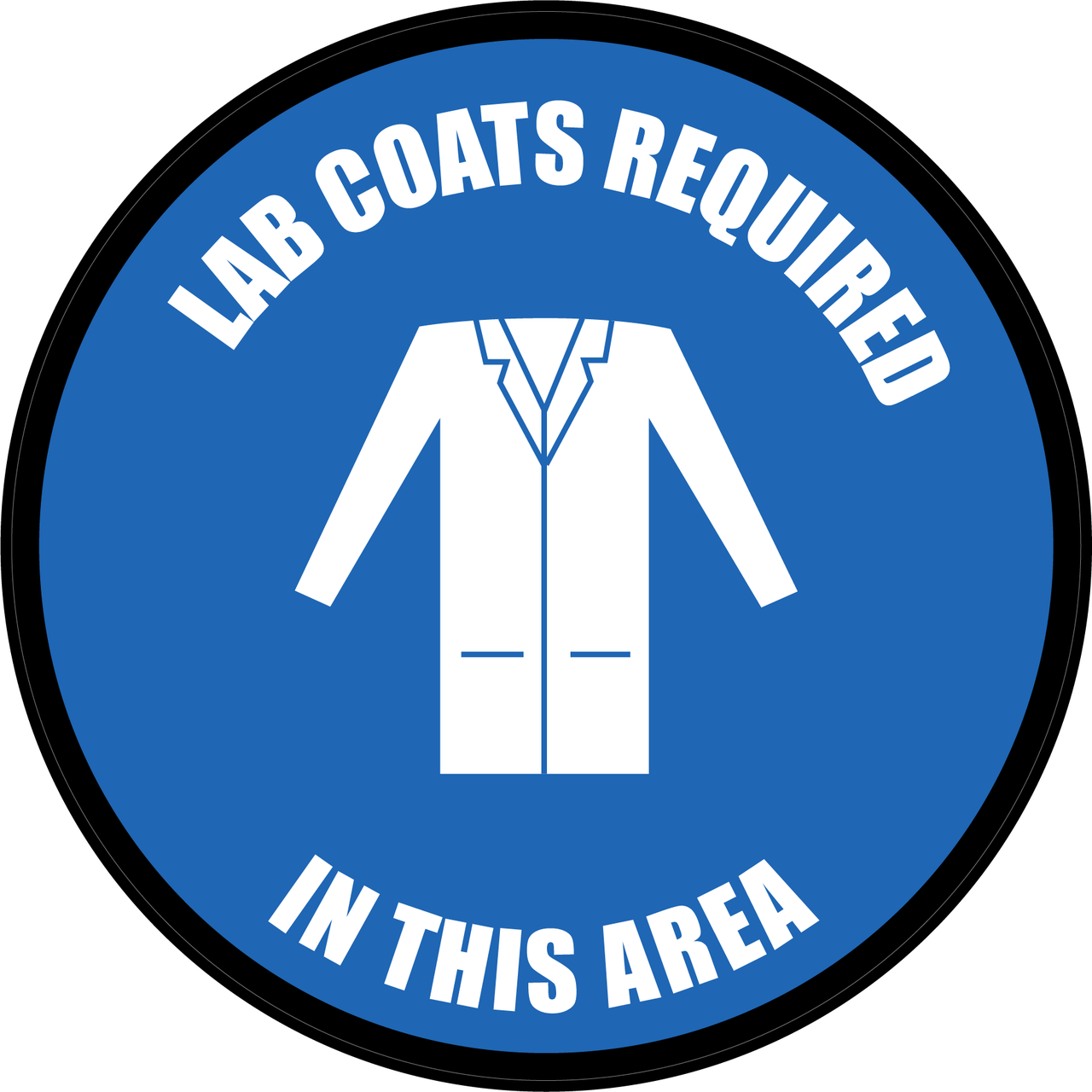 Lab Coats Required In This Area Floor Sign Personal Clipart - Full Size ...