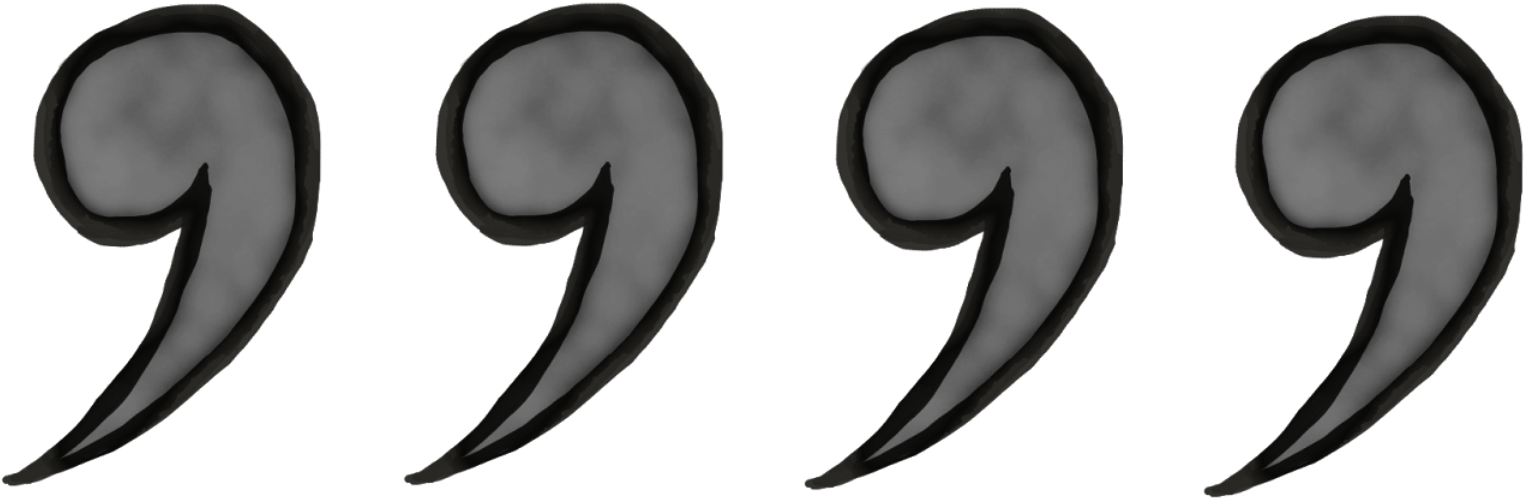 Download The English Comma Clipart (#2326919) - PinClipart