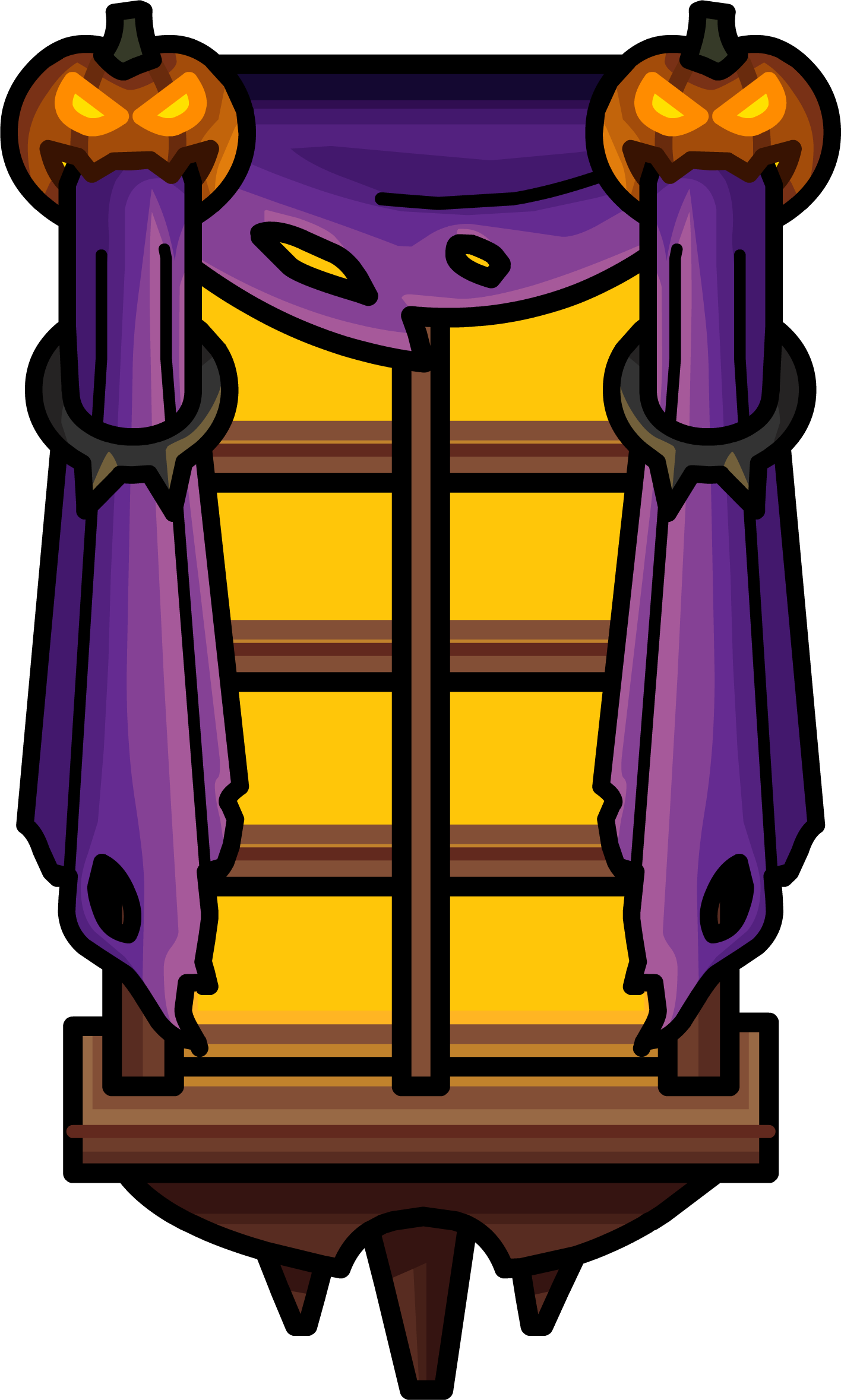 Jack O Lantern Curtains Sprite 002 Clipart - Full Size Clipart ...