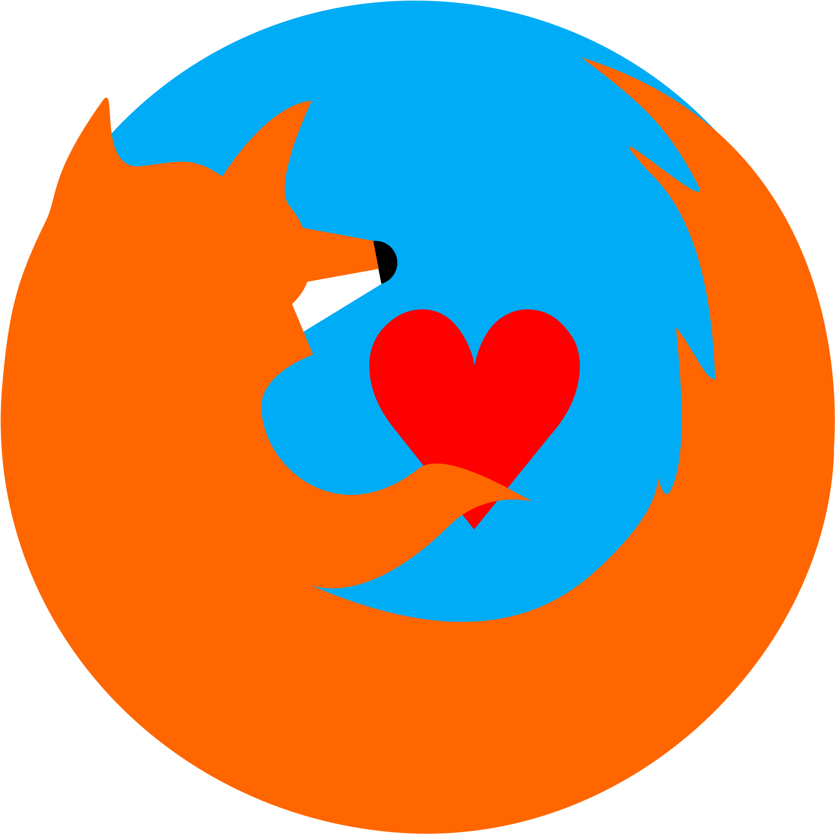 Firefox Heart Drawing Clipart - Full Size Clipart (#2335680) - PinClipart