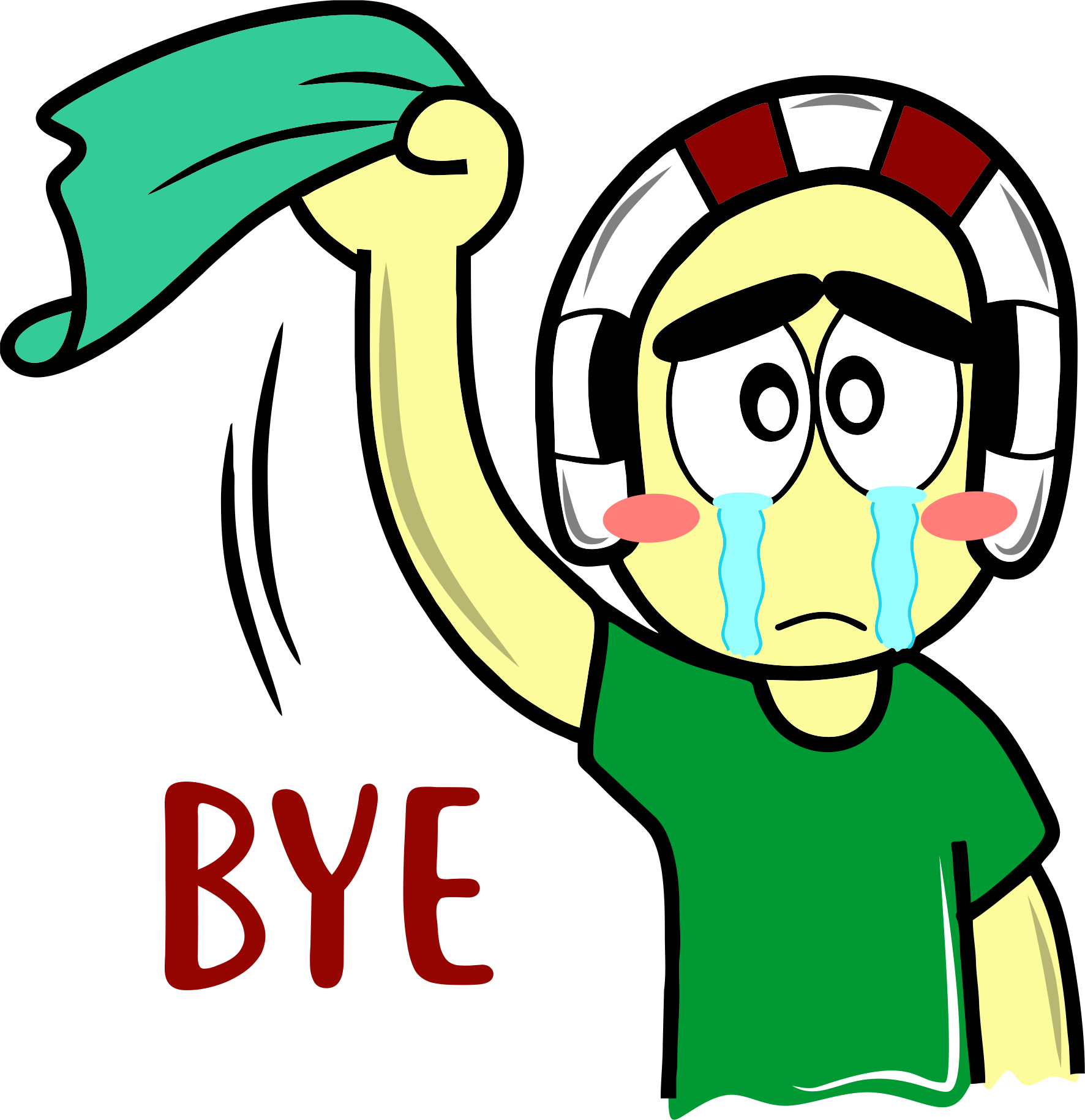 Bye Clip Art - Png Download - Full Size Clipart (#2340953) - PinClipart