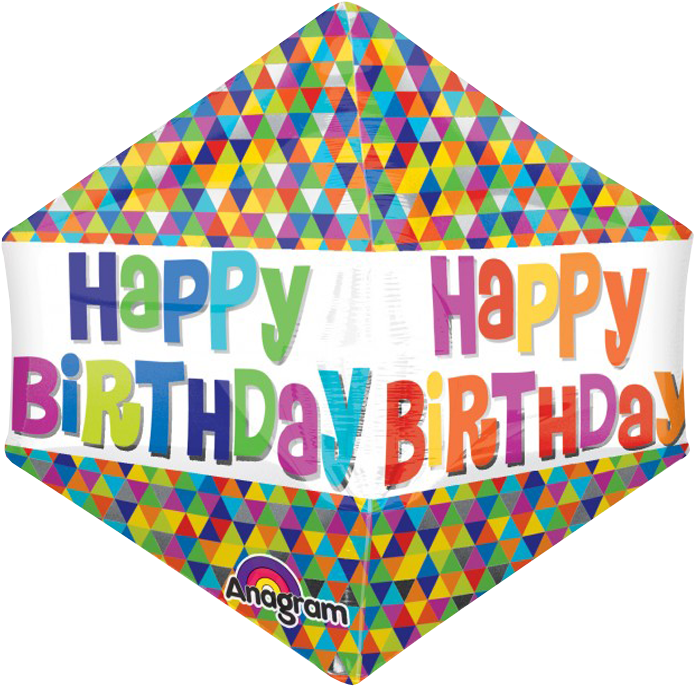 Happy Birthday Mod Geo Balloon Clipart - Full Size Clipart (#2341984 ...