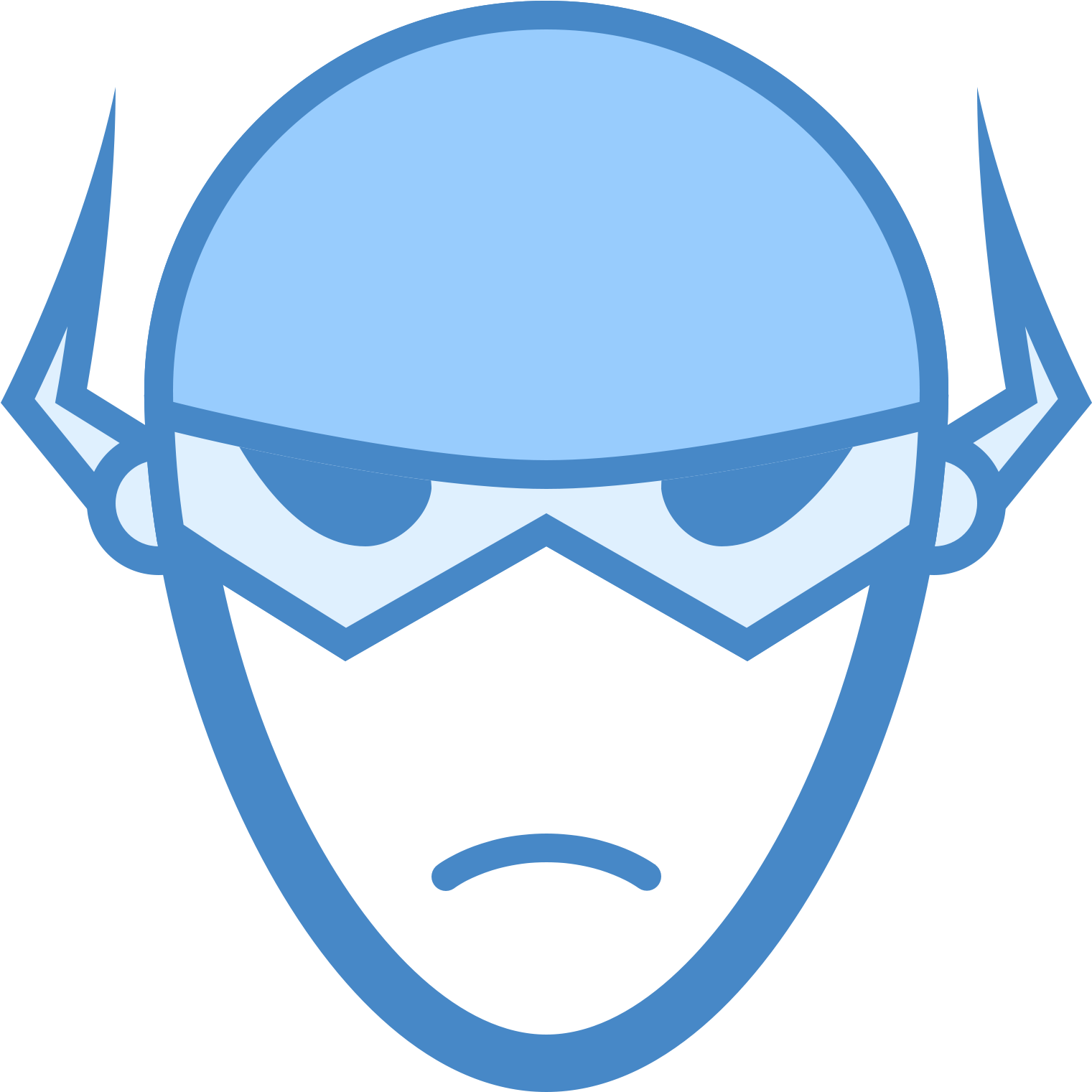 The Flash Head Icon Clipart - Full Size Clipart (#2344720) - PinClipart