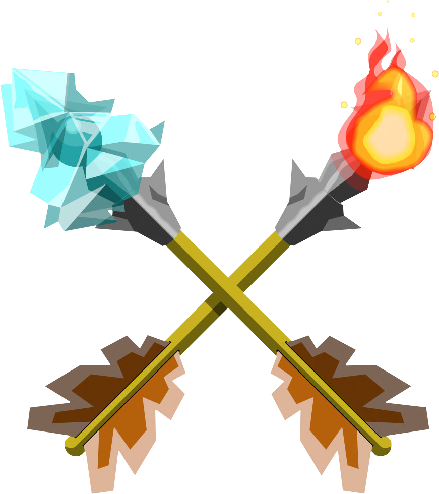 Fire & Ice Arrows Clipart - Full Size Clipart (#2353595) - PinClipart