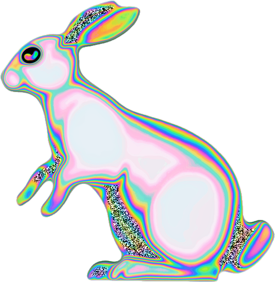 Download Bunny Bunnyrabbit Easter Holo Holographic Rabbit Freeto ...