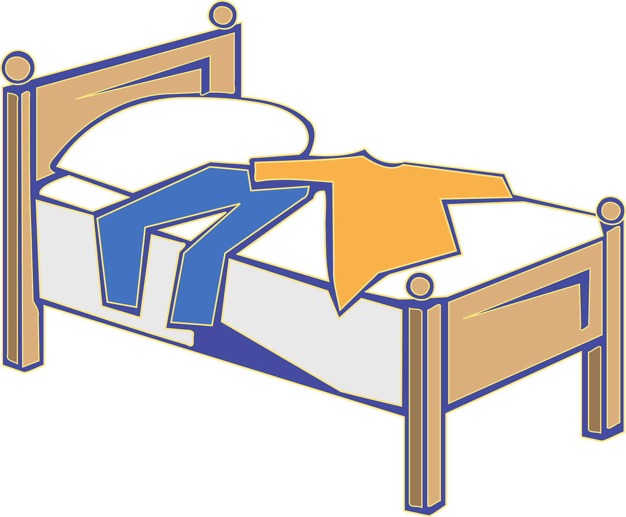 Bed Linens Clipart 2 By Janet - Png Download - Full Size Clipart ...