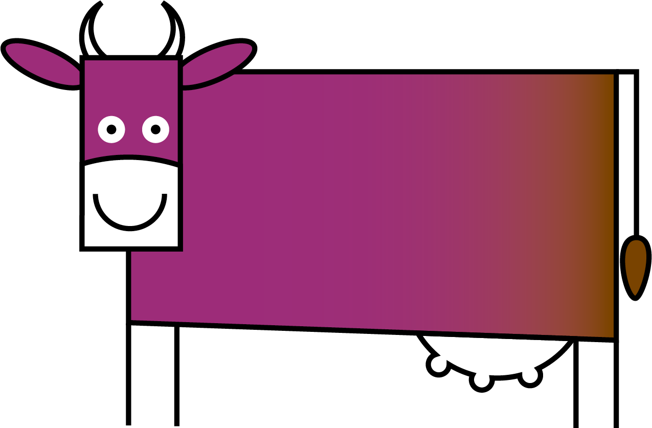 Purple Cow Clipart - Full Size Clipart (#2376413) - PinClipart