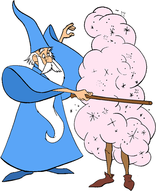 Merlin, Archimedes Merlin Transforming Wart Into A Clipart - Full Size ...