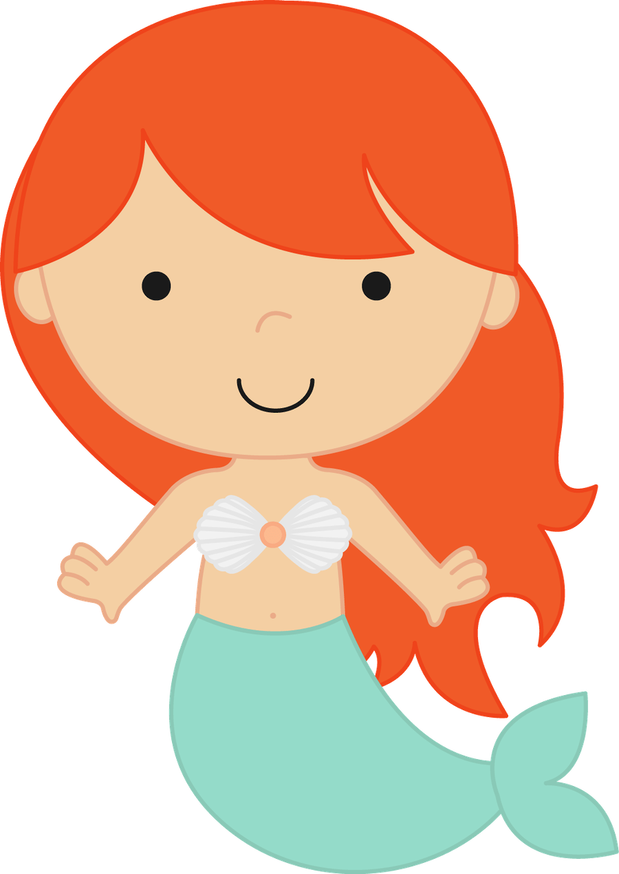 Cute Mermaid Clip Art - Png Download - Full Size Clipart (#2385129 ...