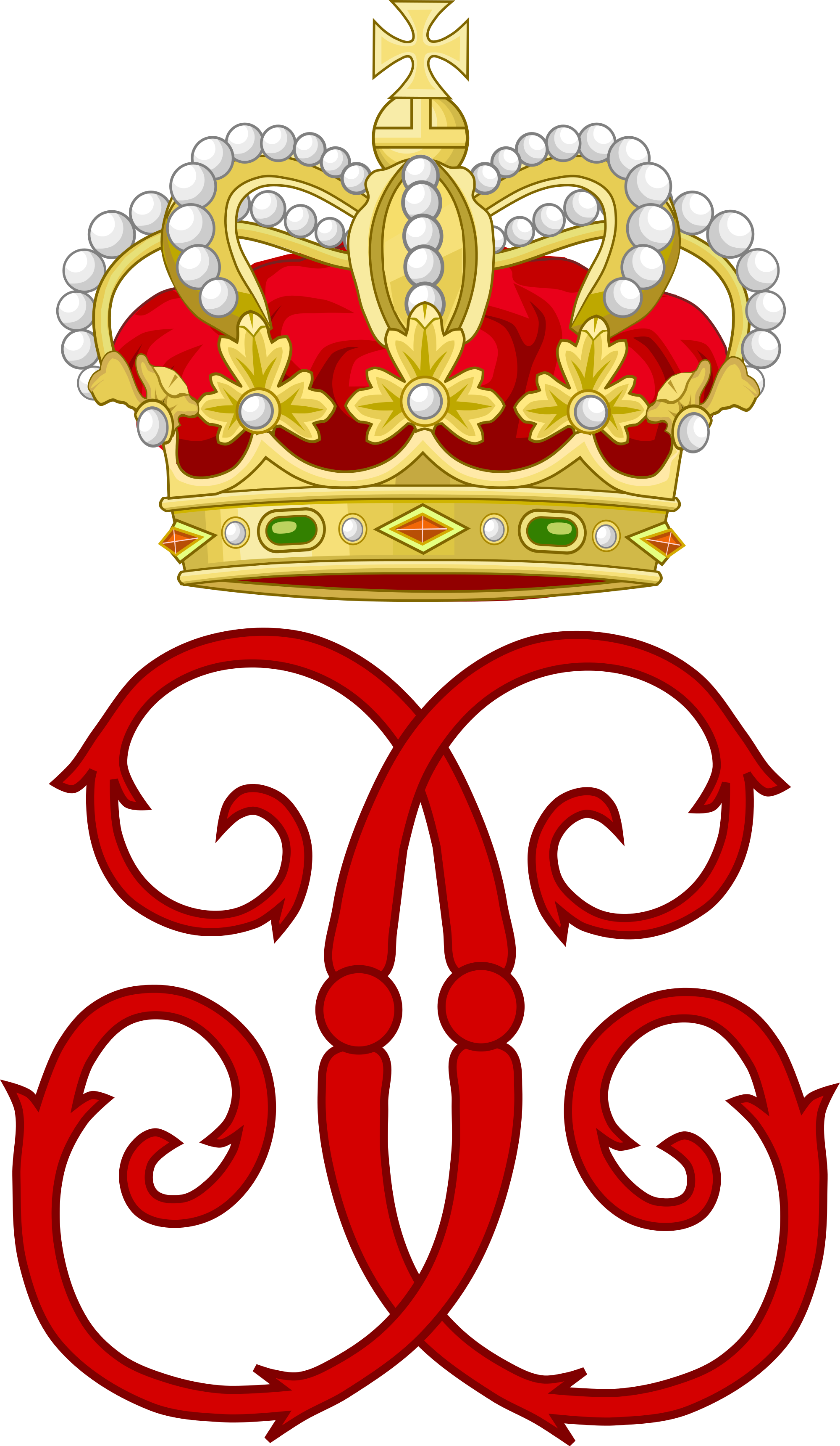 Royal Monogram Of Prince Charles Iii Of Monaco Clipart - Full Size ...