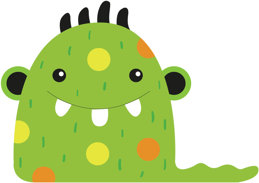The Cute Little Monsters Make Me Giggle Clipart - Full Size Clipart ...