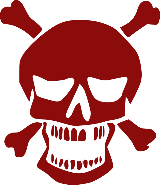 Red Skull Clipart - Png Download - Full Size Clipart (#2394665 ...