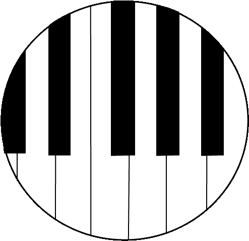 Tcm Circle Piano Clipart - Full Size Clipart (#2396643) - PinClipart