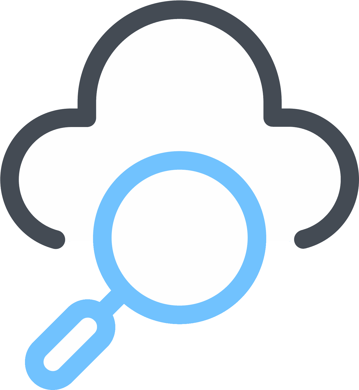 Search Icon Cloud Clipart - Full Size Clipart (#2398007) - PinClipart