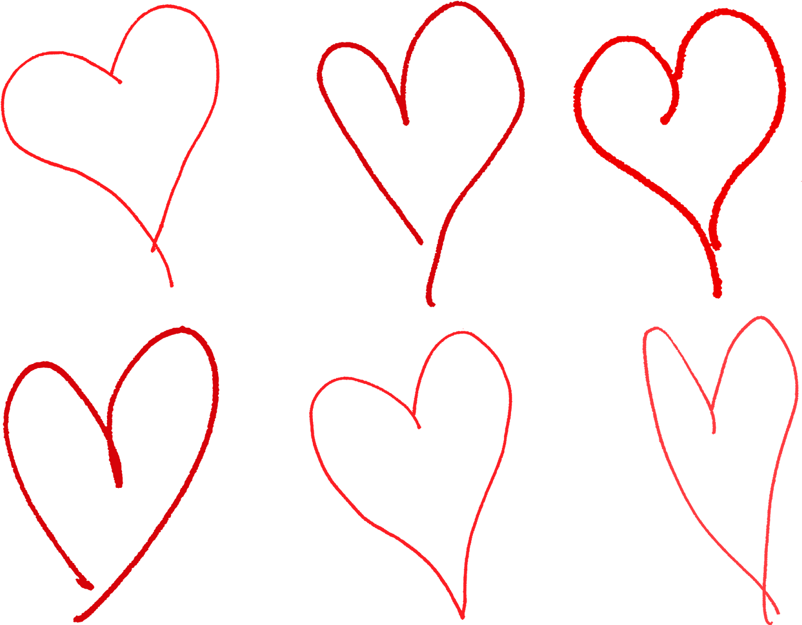 Both Of These Digital Heart Collage Sheets Are Perfect - Clip Art - Png ...