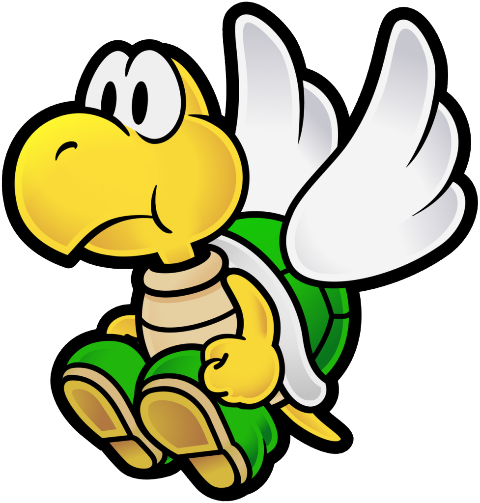 Turtle Clipart Evil - Para Koopa Paper Mario - Png Download - Full Size ...