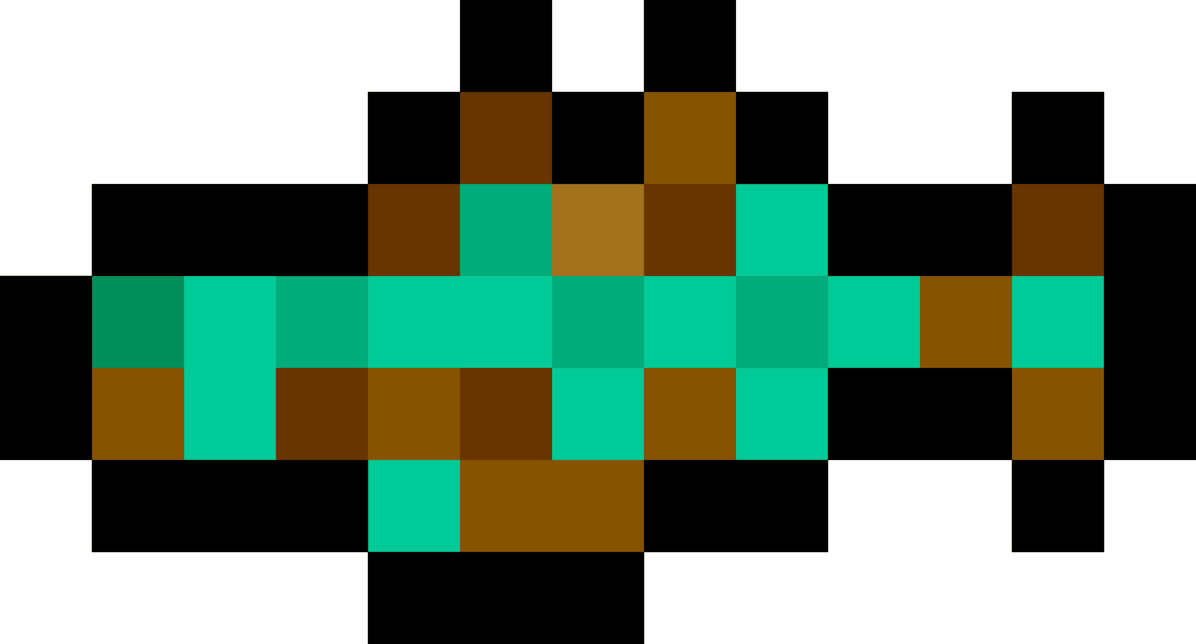 Pixel Art 8-bit Color Fishing - Pixel Art Fish Clipart - Full Size ...