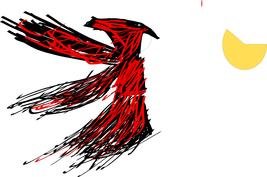 Drawing Raven Abstract Clipart - Full Size Clipart (#2404242) - PinClipart