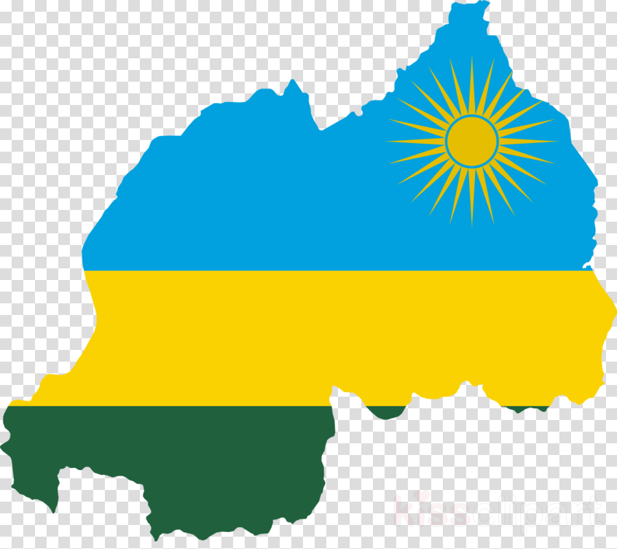 Rwanda Flag Map Png Clipart Flag Of Rwanda Map Transparent Png - Full ...