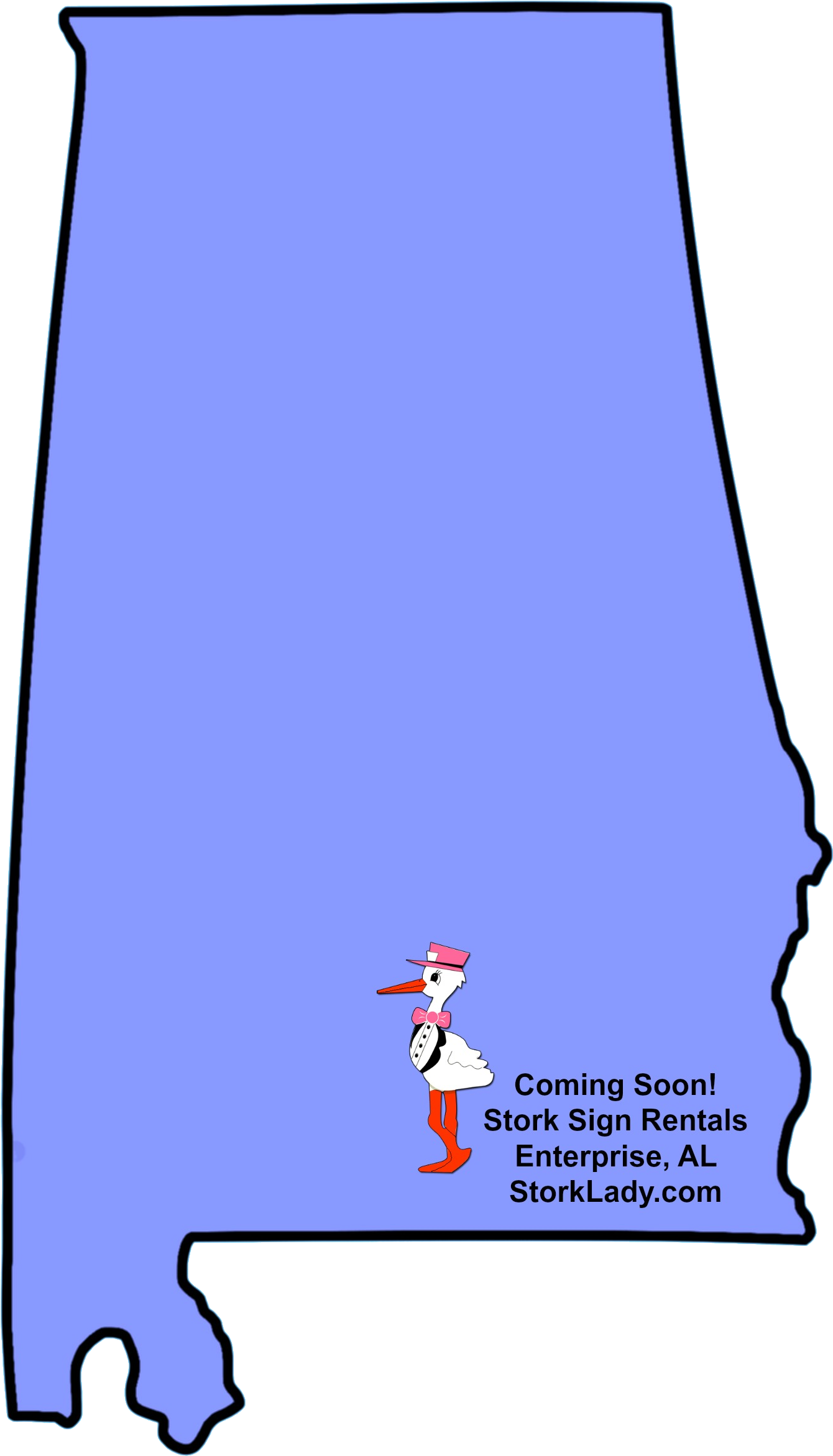 Enterprise, Al Stork Lawn Sign Rentals Clipart - Full Size Clipart ...