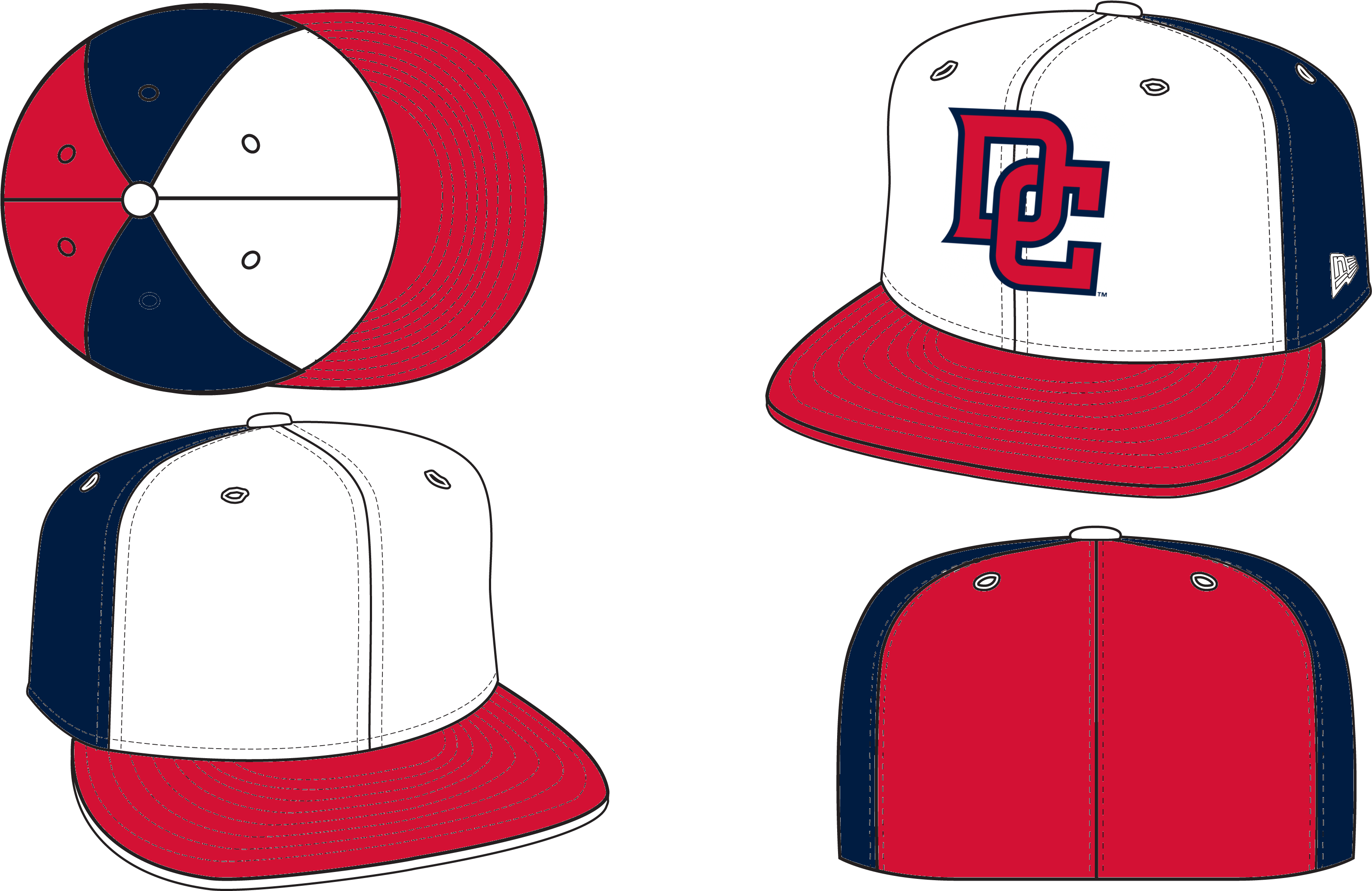 A Couple New Caps And Revised Logos For Mlb Teams Clipart - Full Size ...