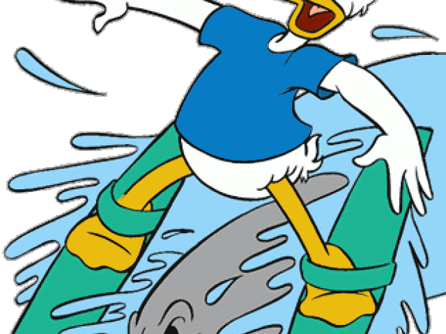 Donald Duck Clipart Swimming - Png Download - Full Size Clipart ...