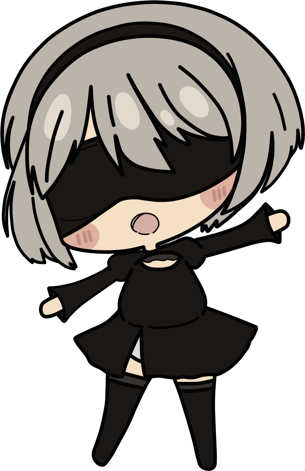 2b From Nier Automata Clipart - Full Size Clipart (#2421060) - PinClipart