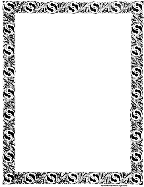 A Black And White Decorative Frame Clipart - Full Size Clipart ...