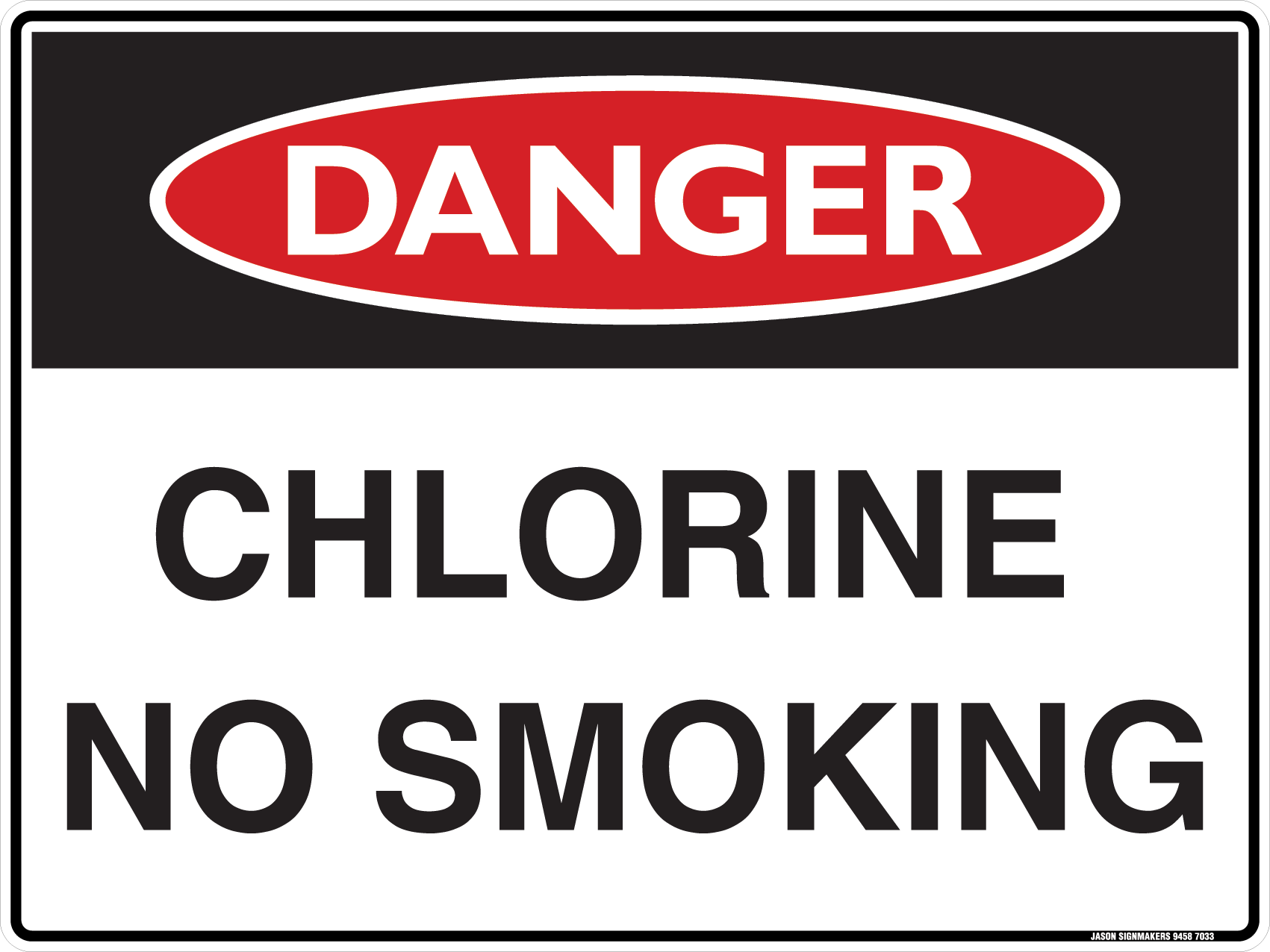 Chlorine No Smoking Danger Sign Clipart - Full Size Clipart (#2421900 ...