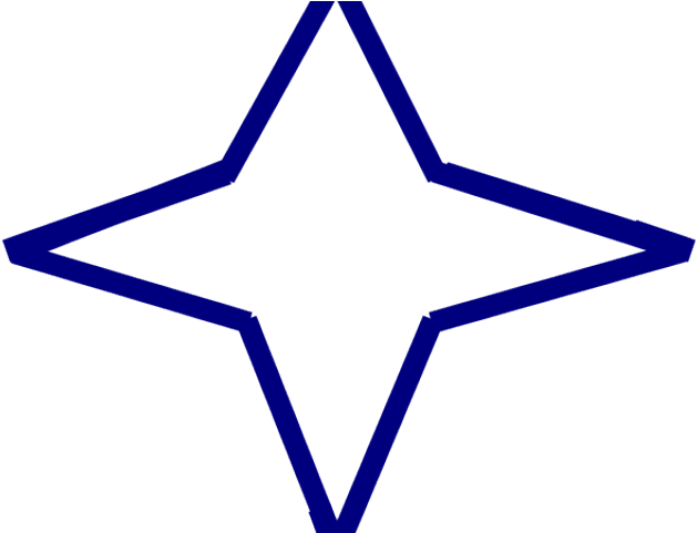 Sparkle Clipart Four Pointed Star - Png Download - Full Size Clipart ...