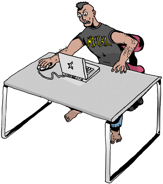 Angry Man Looking At Computer Clipart - Full Size Clipart (#2431539 ...