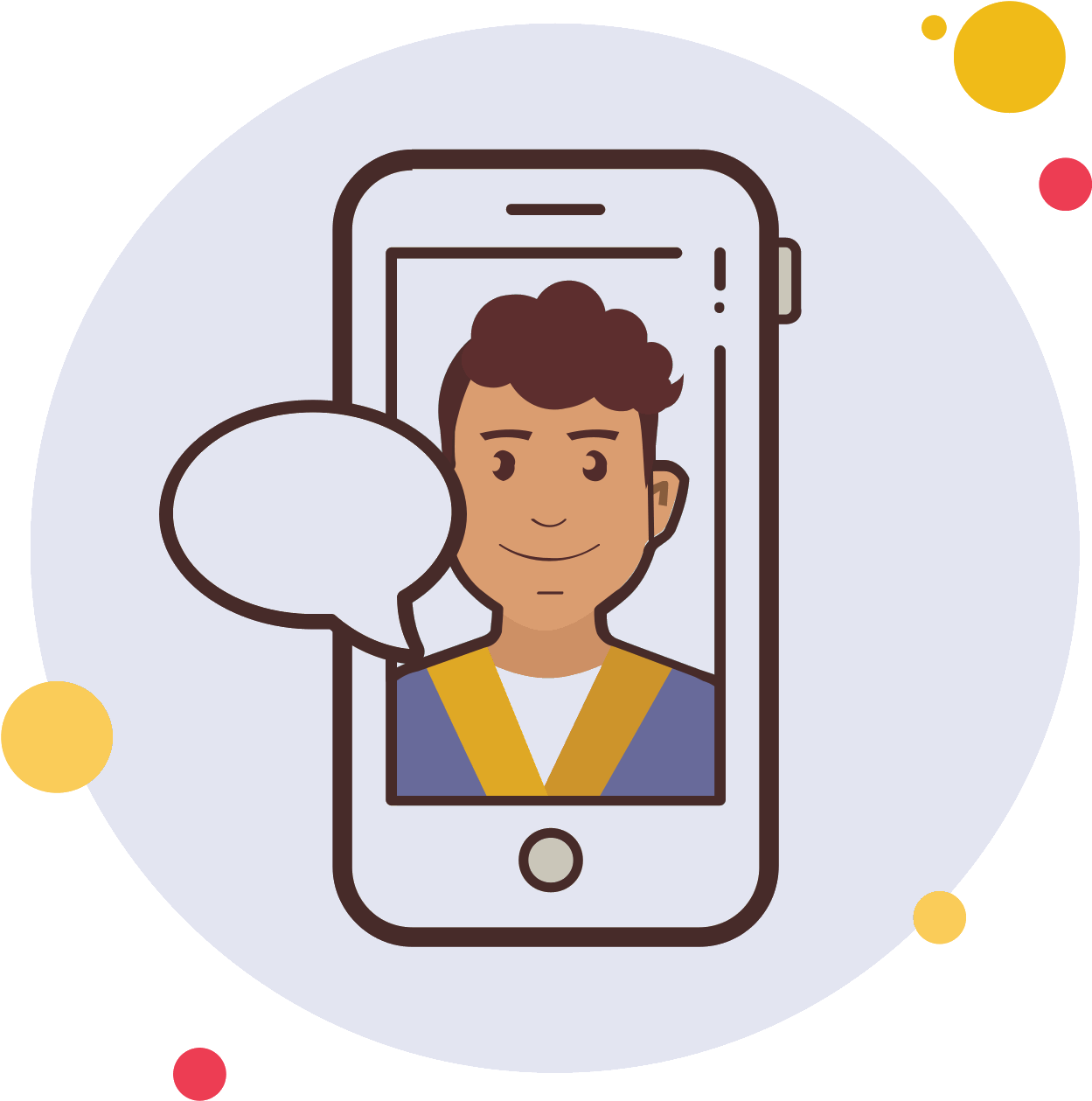 Male Student Messaging Icon Clipart - Full Size Clipart (#2435848 ...