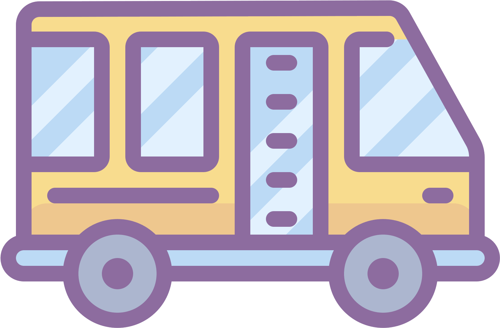 It Is An Icon Of A Shuttle That Looks Like A Bus Clipart - Full Size ...