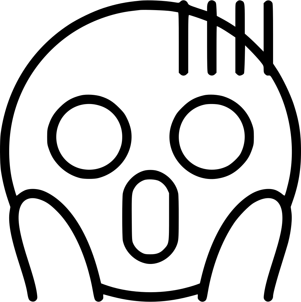 Screaming In Fear Svg Clipart - Full Size Clipart (#2449658) - PinClipart