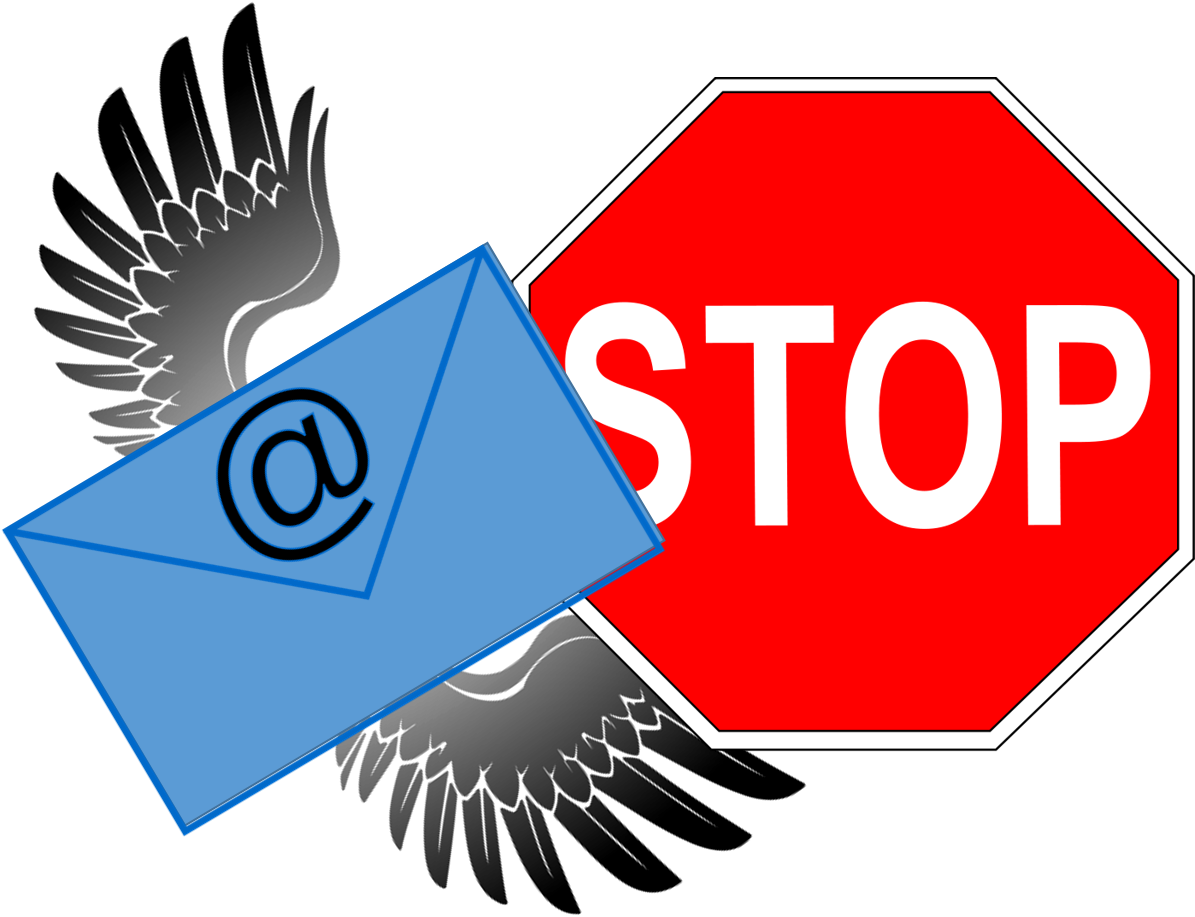 Stop Email Clipart - Full Size Clipart (#2452204) - PinClipart