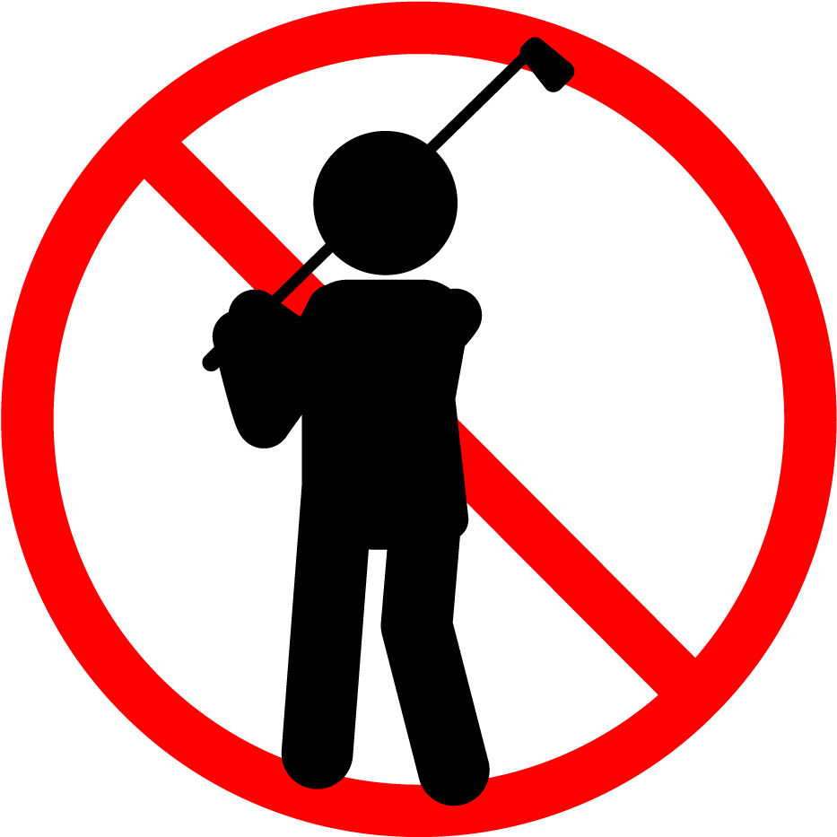 No Golf - Paste - Illustration - Free Image Clipart - Full Size Clipart ...