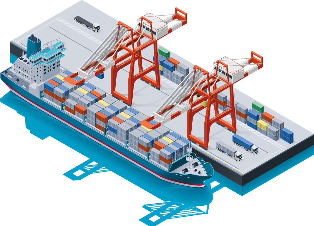 Ships And Containers Clipart - Full Size Clipart (#2455063) - PinClipart