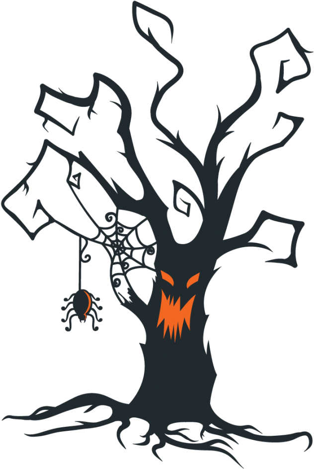 Creepy Tree Clipart - Full Size Clipart (#2458939) - PinClipart